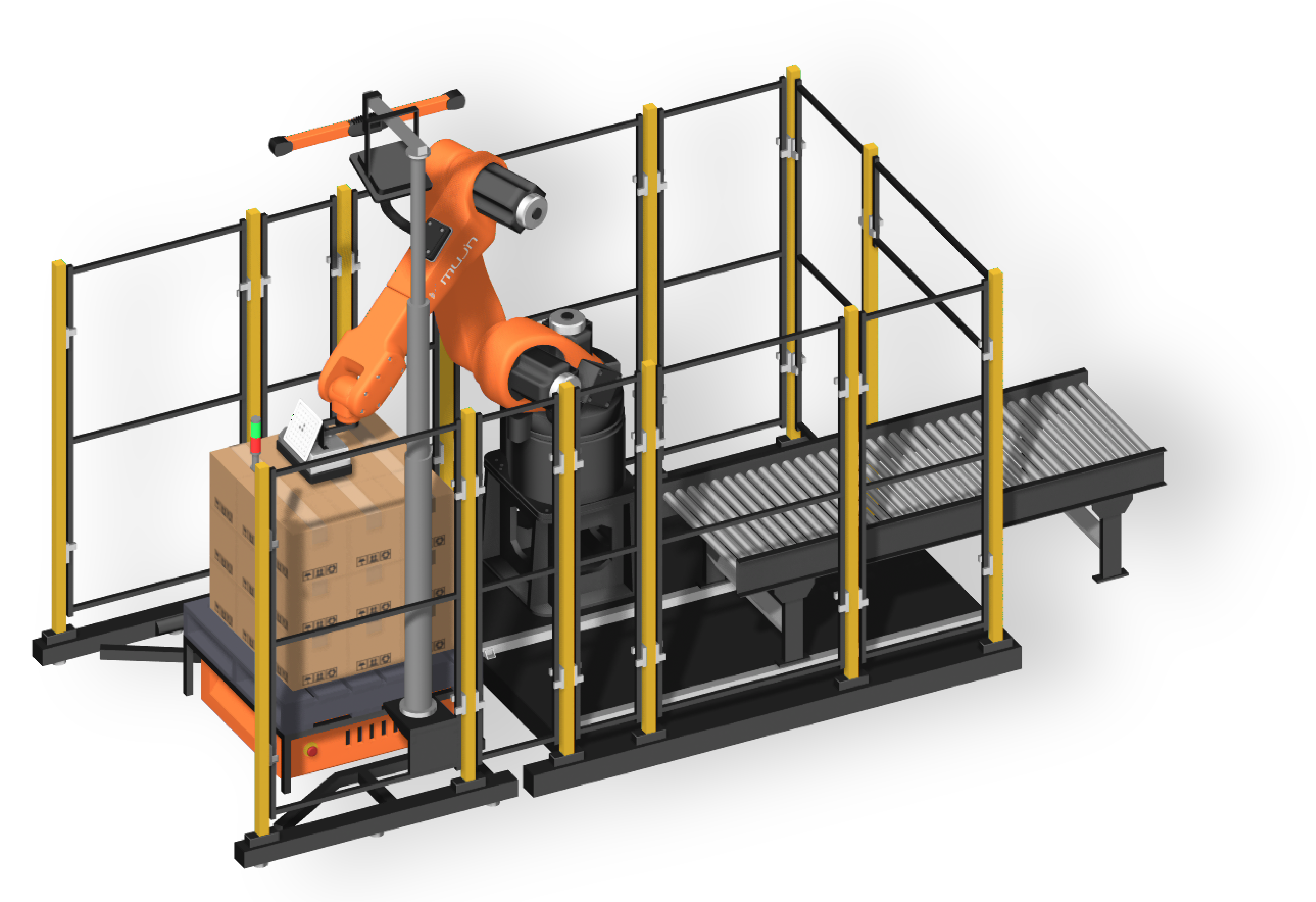 QuickBot Robotic Plug-and-Play Depalletizing Solution | Mujin Corp